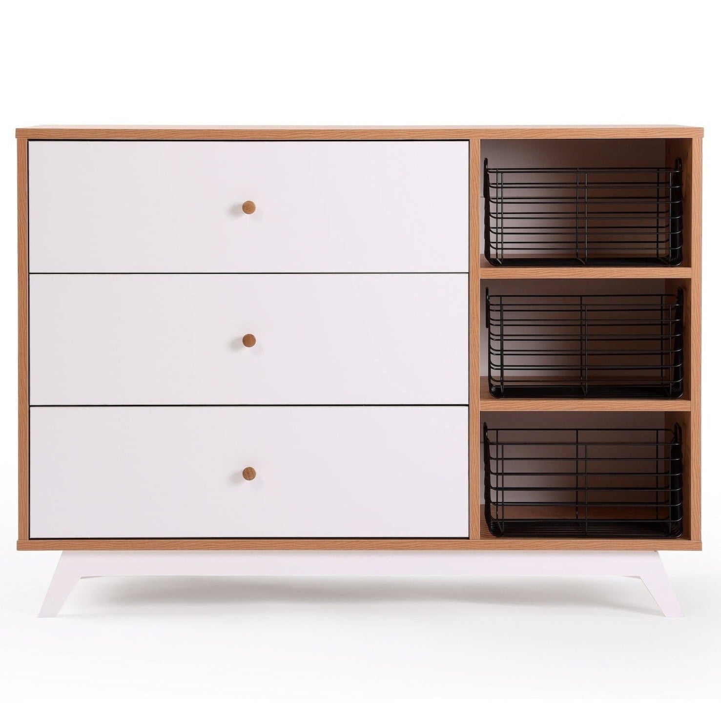 Dadada Central Park 3-Drawer + Two Shelves Dresser — Lullaby Baby ...