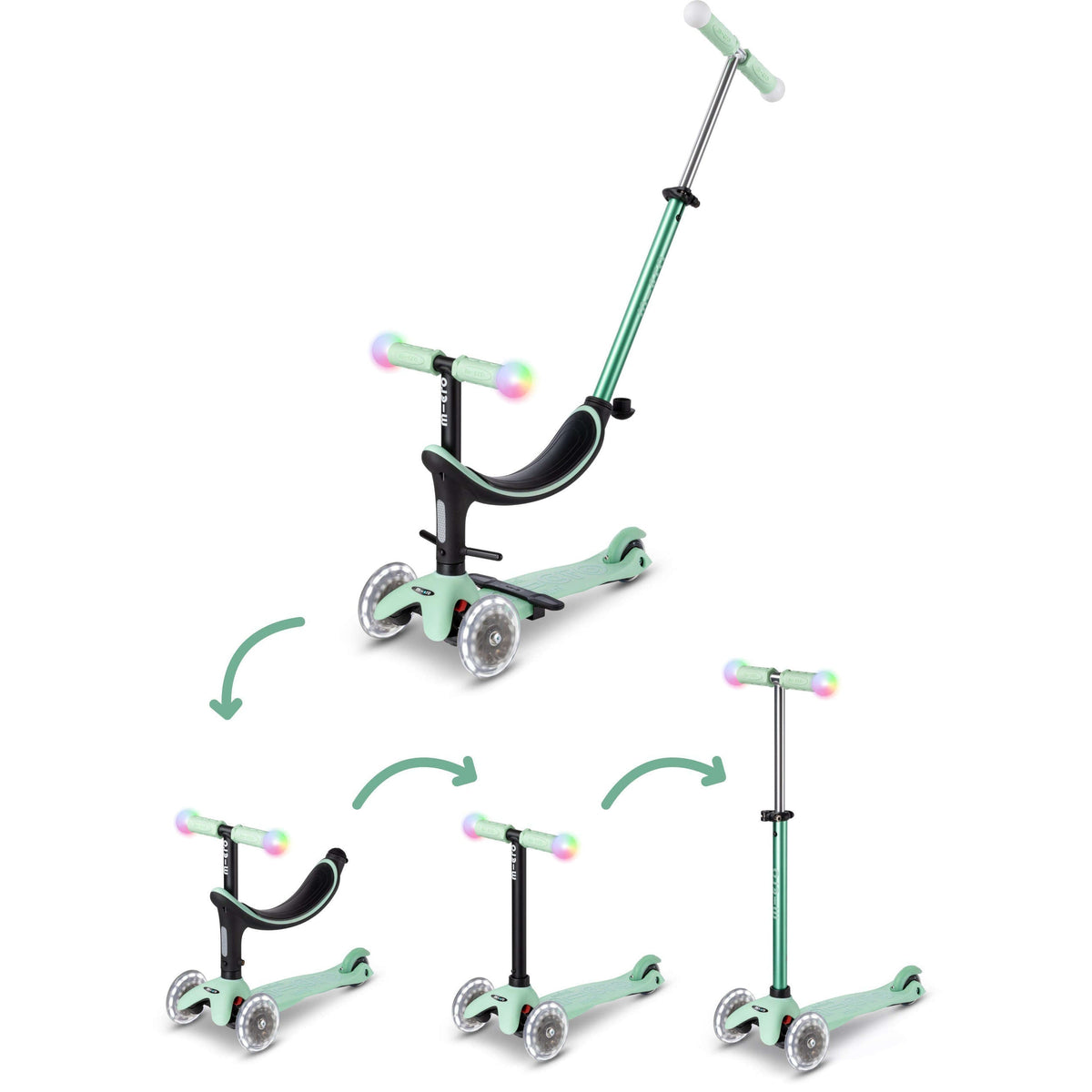 Micro Kickboard Mini2Grow Magic LED Scooter — Lullaby Baby | Brooklyn