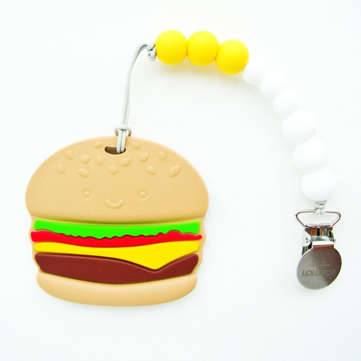 Loulou Lollipop Burger Teether with Holder Set — Lullaby Baby | Brooklyn